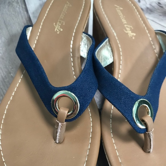 American Eagle By Payless | Shoes | Strappy Denim Clogs | Poshmark